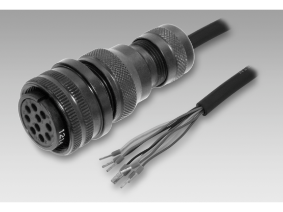 Baumer CNAC 29H 10-pin Mil Spec Mating Connector + cable L = 20 feet (6 ...